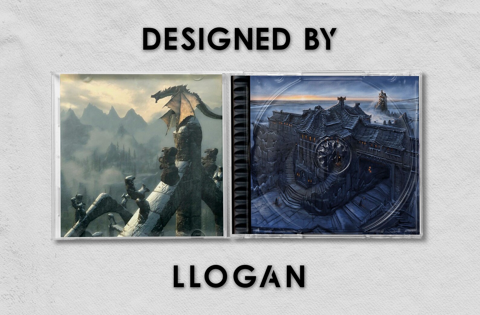 The Elder Scrolls V: Skyrim PS4 Custom PS1 Inspired Case | Etsy