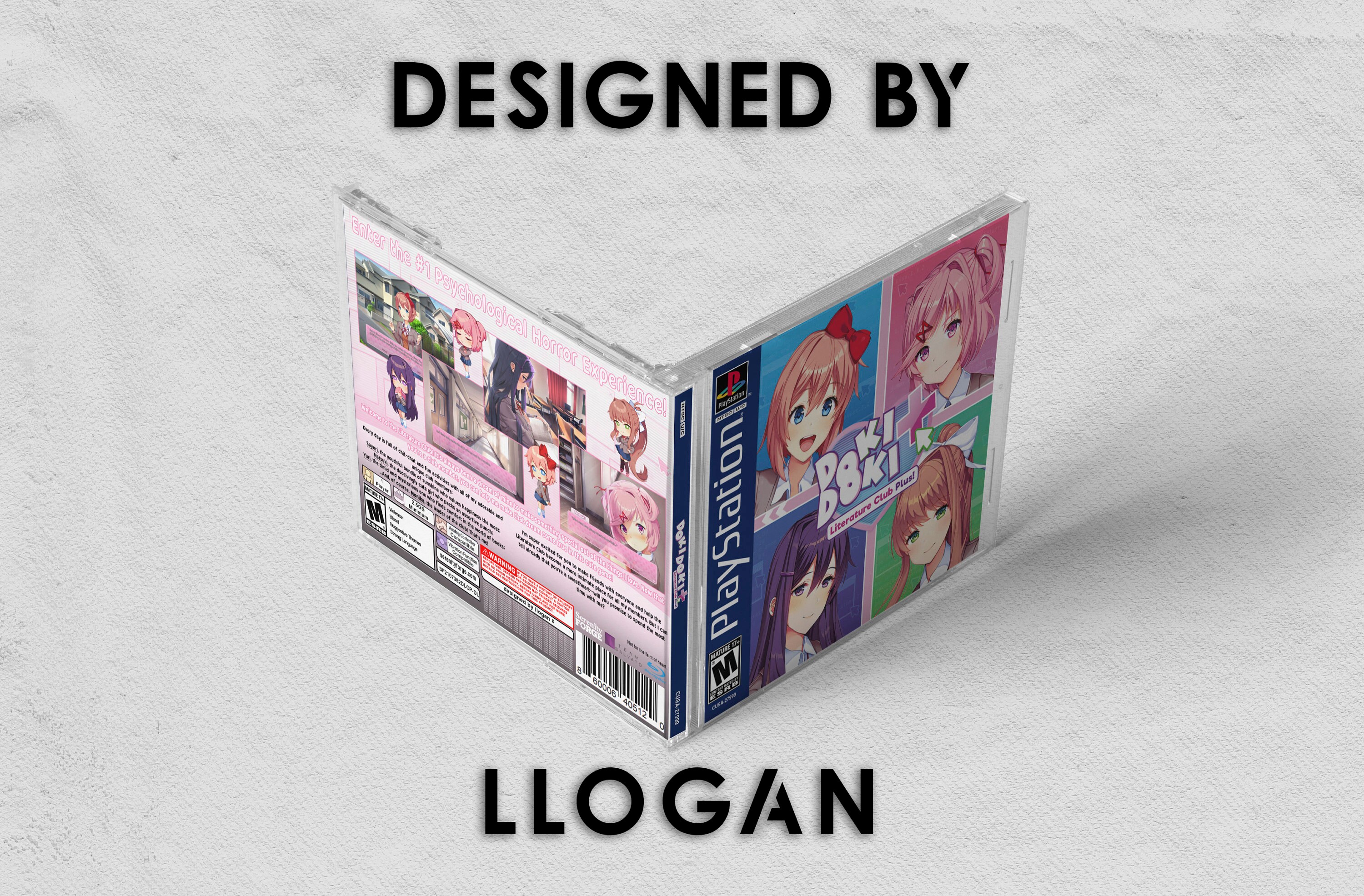 Doki Doki Literature Club Plus PS4 Custom PS1 Inspired Case - Etsy