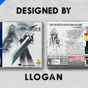 Final Fantasy VII Remake (PS4) Custom PS1 Inspired Case - Etsy