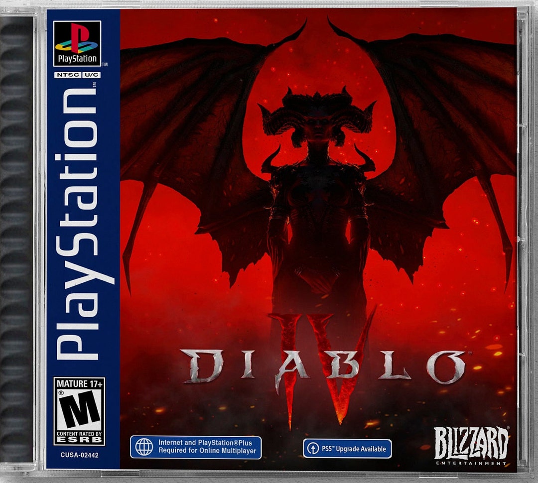 Diablo IV PS4 Custom PS1 Inspired Case - Etsy