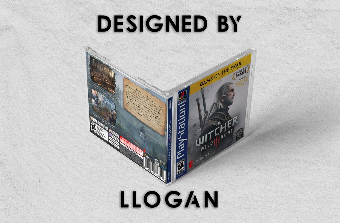 The Witcher 3: Wild Hunt PS4 Custom PS1 Inspired Case | Etsy