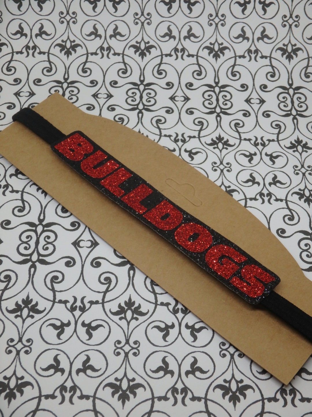 Glitter Bulldogs Headband, Handmade Spirit Wear - Etsy