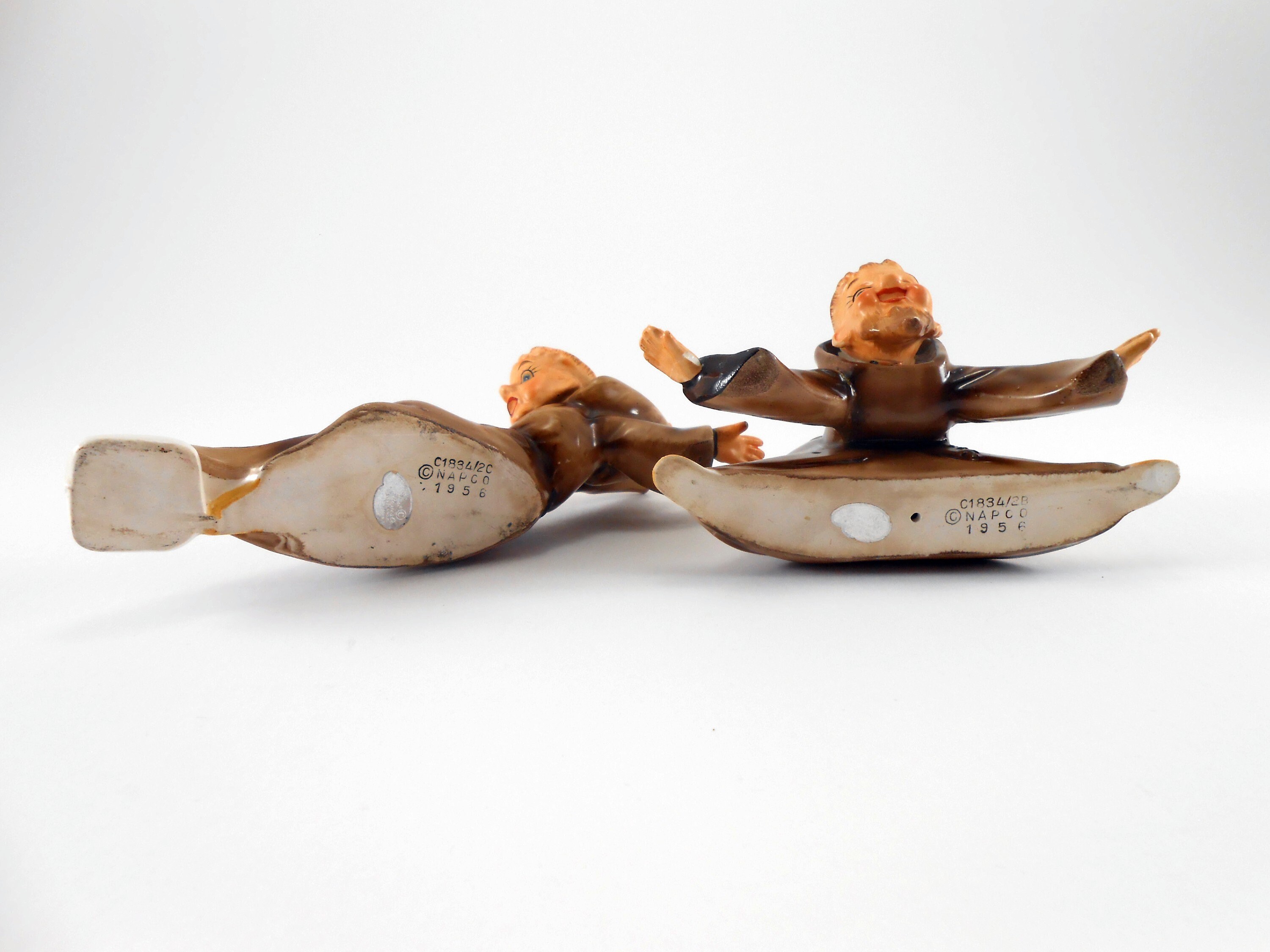 Baseball Figurines, Baseball Monk, Vintage Figurines, 1950s Napco ...