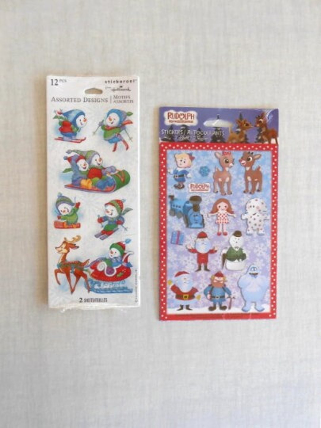 Christmas Stickers, Rudolph Stickers, Snowman Stickers, Snowman Glitter ...