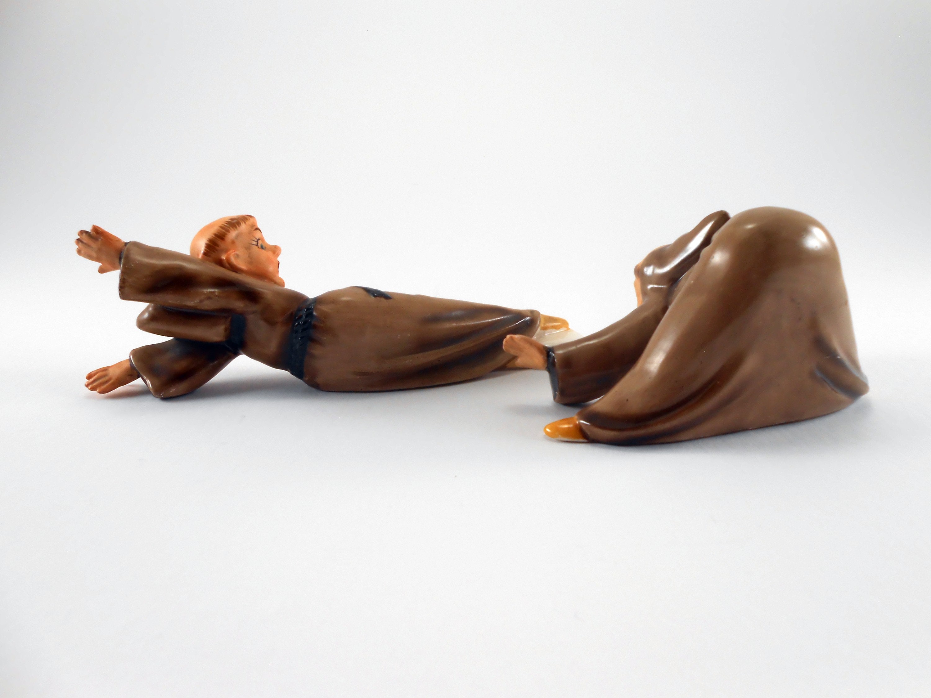 Baseball Figurines, Baseball Monk, Vintage Figurines, 1950s Napco ...