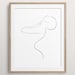 Woman Arm Pose Wall Art, Female Figure Line Art, Contour Body Printable ...