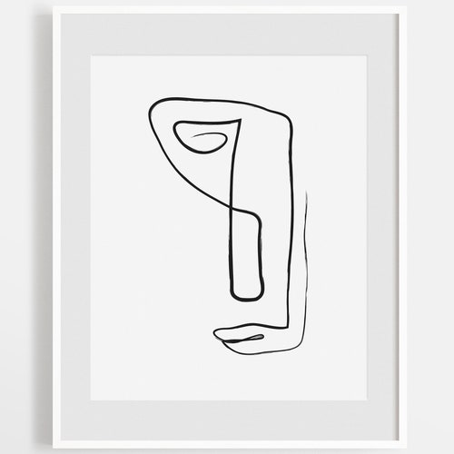 Abstract Line Art Print Abstract Wall Art Minimalist Poster | Etsy