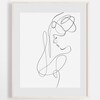 Couple Kiss Illustration, One Line Drawing Printable Art, Intimate Love ...