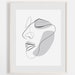 Abstract Face Line Printable Art One Line Drawing | Etsy