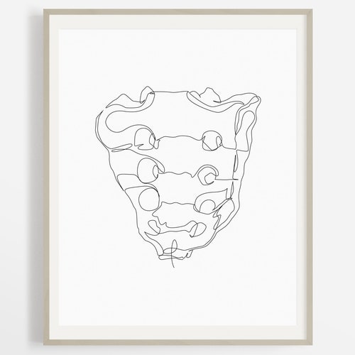 Abstract Sacrum Bone Illustration Minimalist Single Line - Etsy