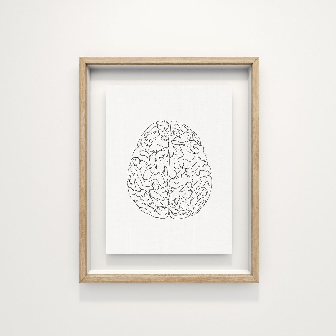 Abstract Brain Printable Wall Art Psychology Art Print | Etsy