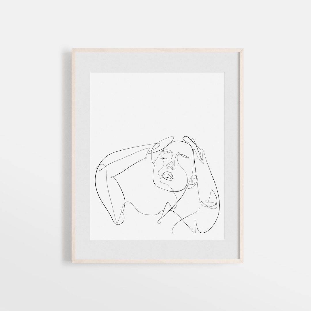 Female Figure Pose, One Line Drawing, Minimalist Line Art, Erotic ...