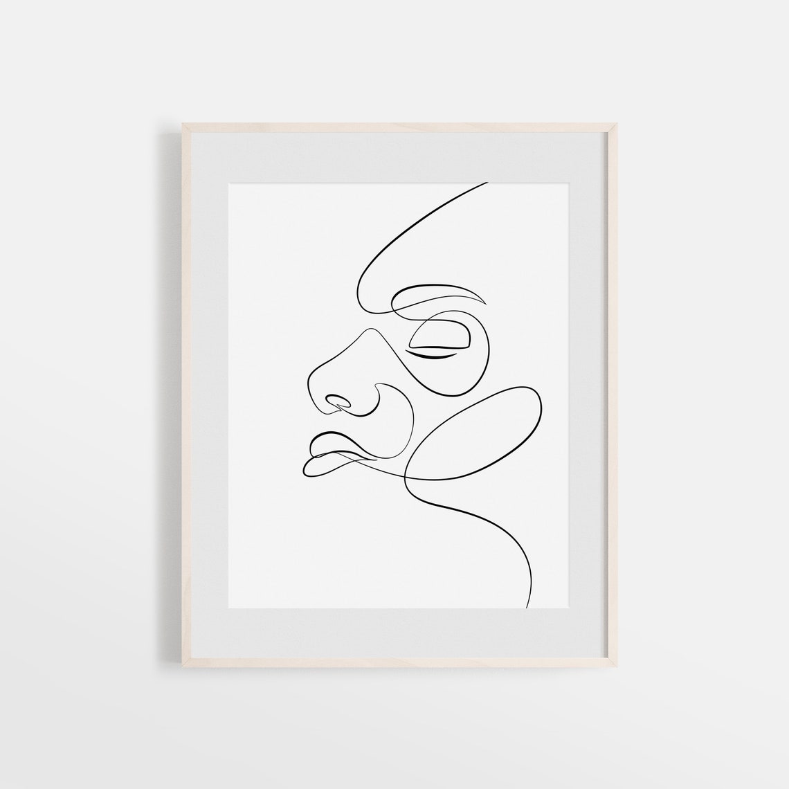 Face Line Illustration Bundle Set Abstract Facial Sketch Art - Etsy