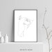 Single Line Woman Pose Printable Art, Rough Fashion Sketch, Digital ...