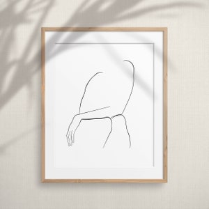 Female Sitting Outline Drawing, Woman Line Art Sketch, Minimalist ...