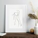 Woman Body Line Art, Female One Line Drawing Printable, Abstract Body ...