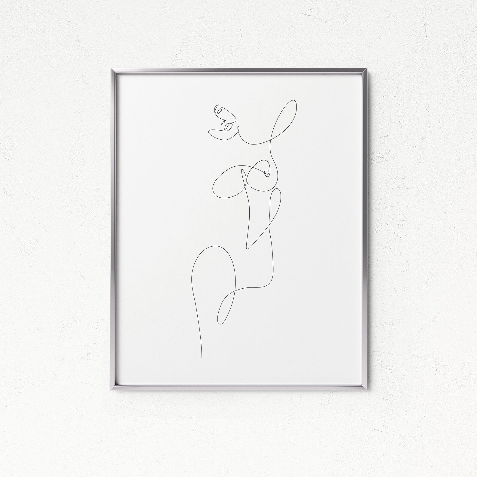 One-line Woman Figure Abstract Continuous Line Feminine Line - Etsy