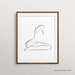 One Line Woman Body Art Print, Simple Female Form Outline Wall Art ...