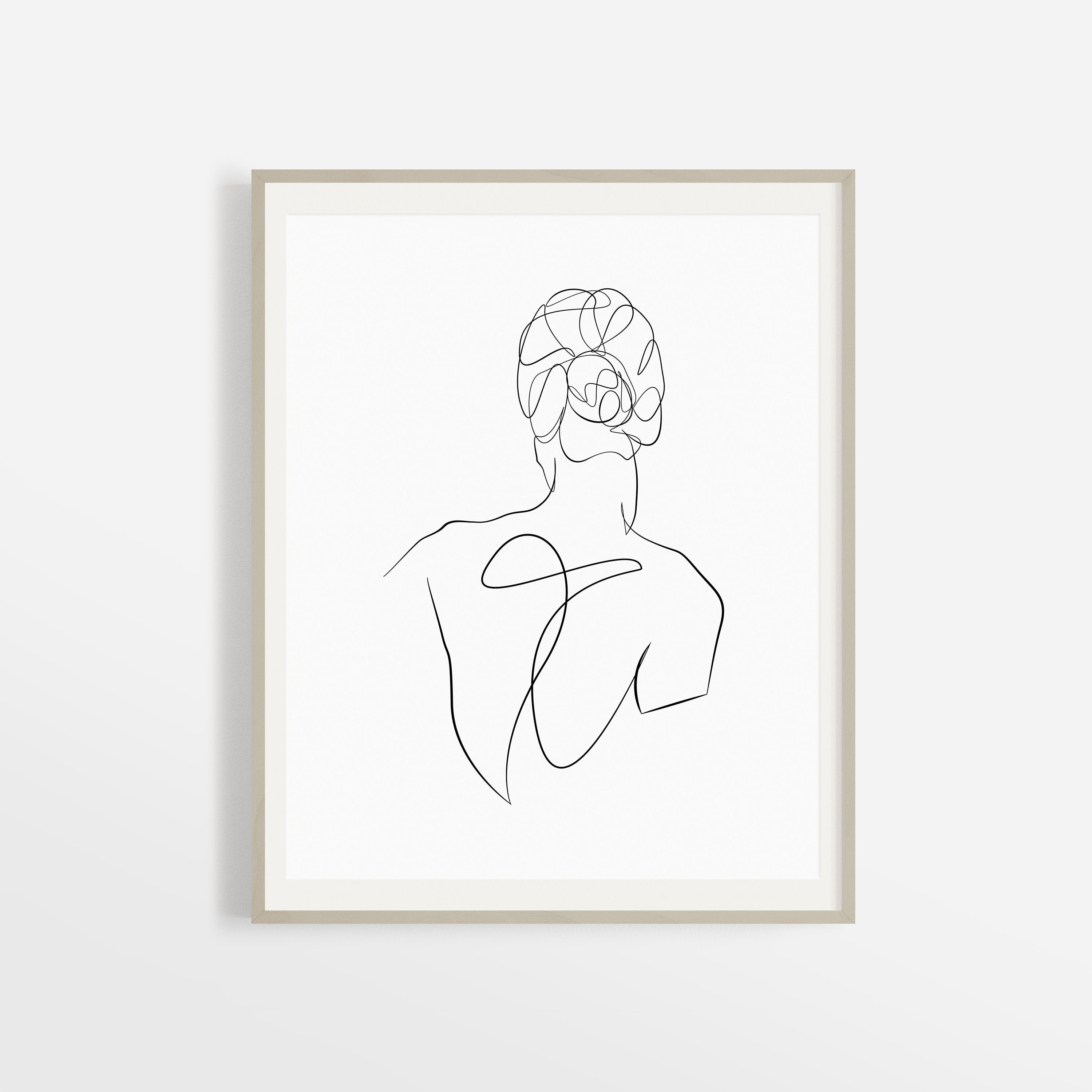 Female Figure Drawing Back Pose