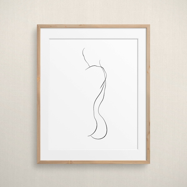 Woman Outline Art - Etsy