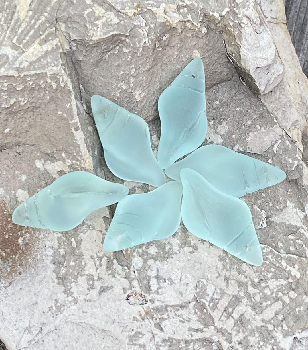 Sea Glass, Seaglass, Beach Glass Beads recycled Glass Frosted Sea Foam ...