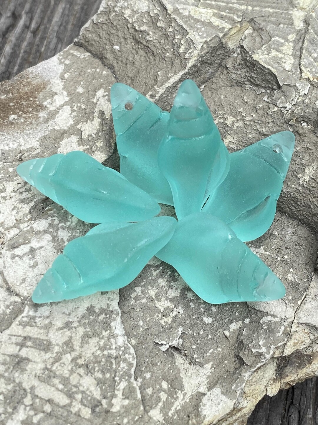 Sea Glass, Seaglass, Beach Glass Beads (recycled Glass) - Frosted Dark ...