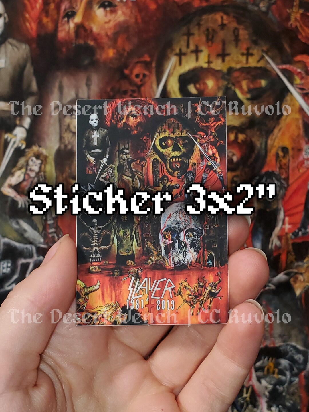 STICKER - Slayer "forever Reigning" | Thedesertwench - Etsy