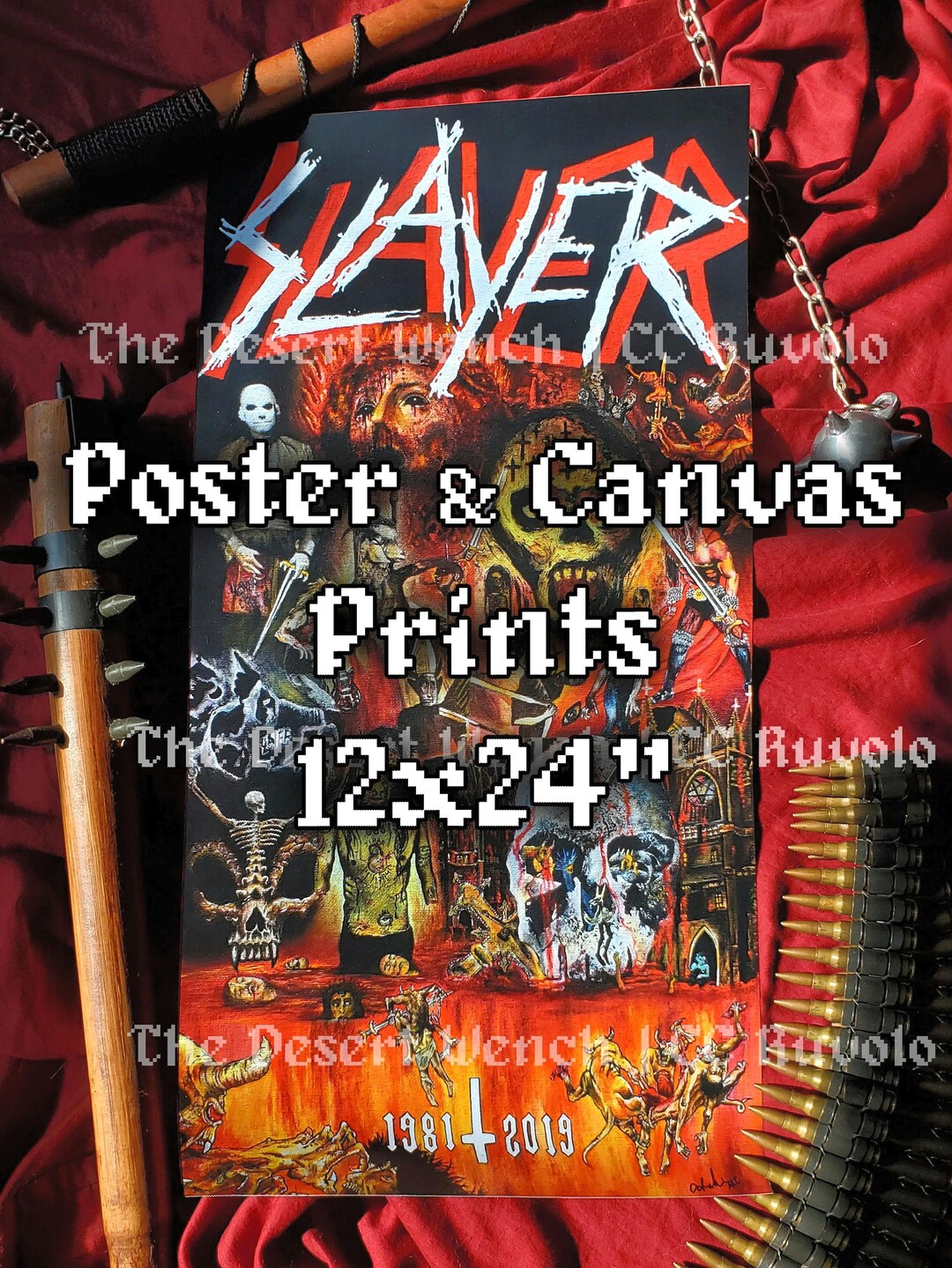 LARGE POSTERS: Slayer "forever Reigning" | Thedesertwench - Etsy
