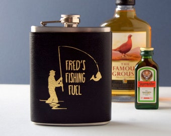 Fishing 6oz Stainless Steel Hip Flask - Etsy UK