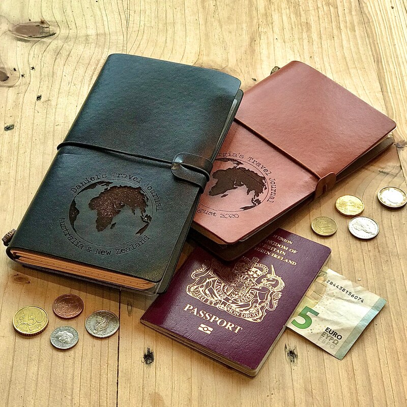 Travel Journal Cover - Etsy
