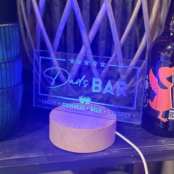 Light up Bar Sign - Etsy UK