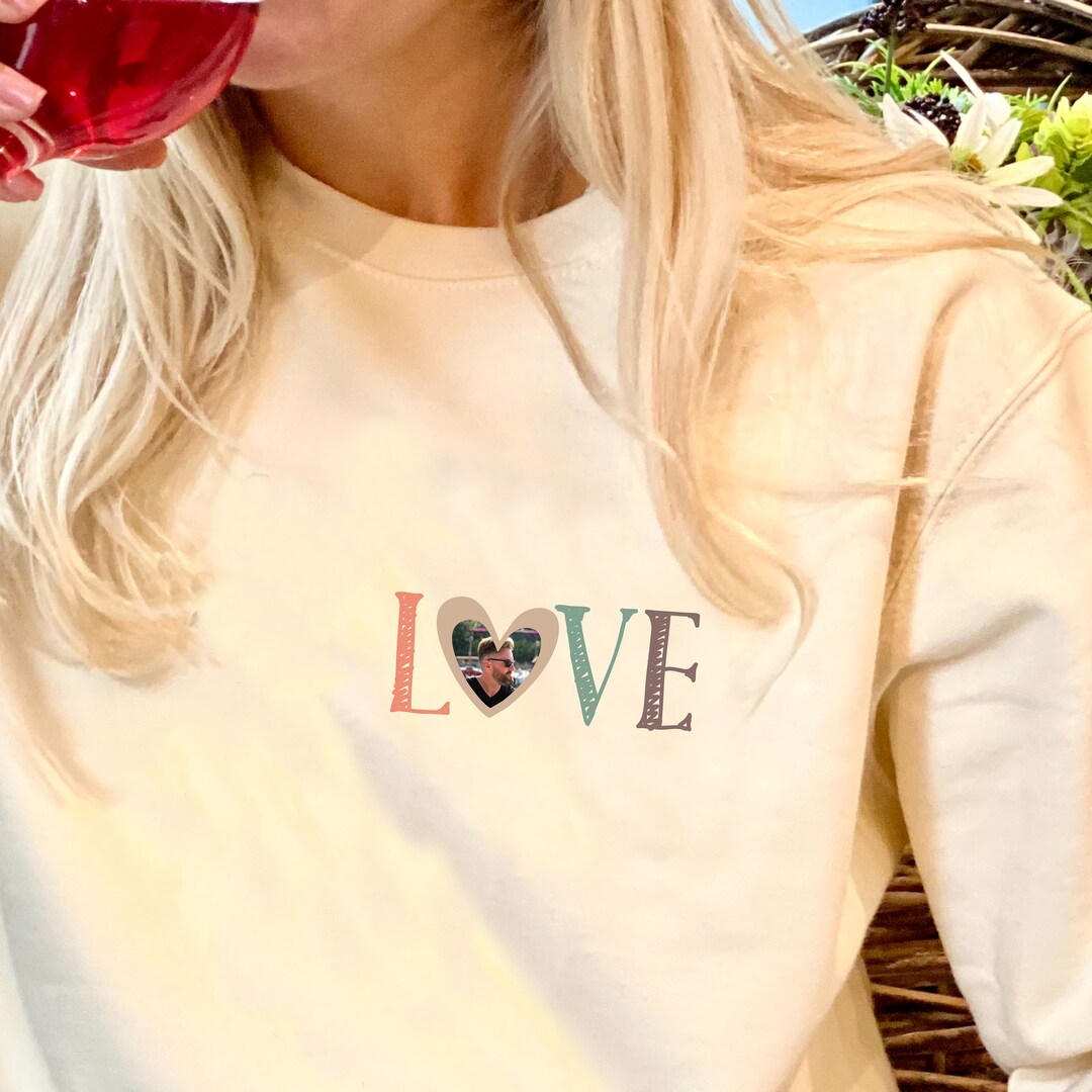 Love Jumper With Personalised Photo - Etsy