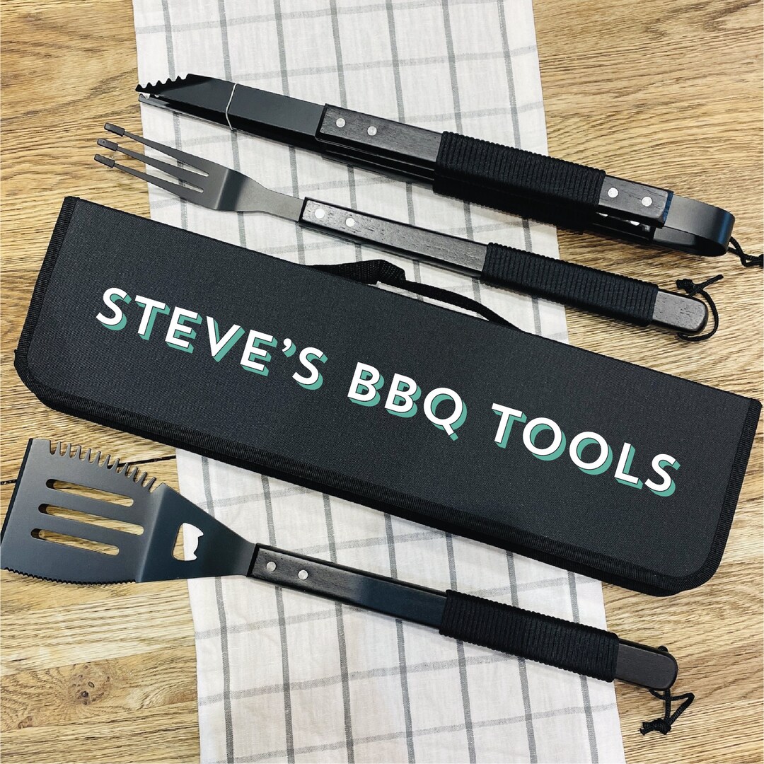Personalised BBQ Tools Shadow Tool Set - Etsy