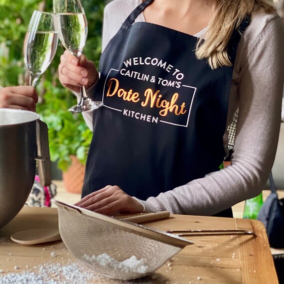 Personalised Date Night Apron | Etsy