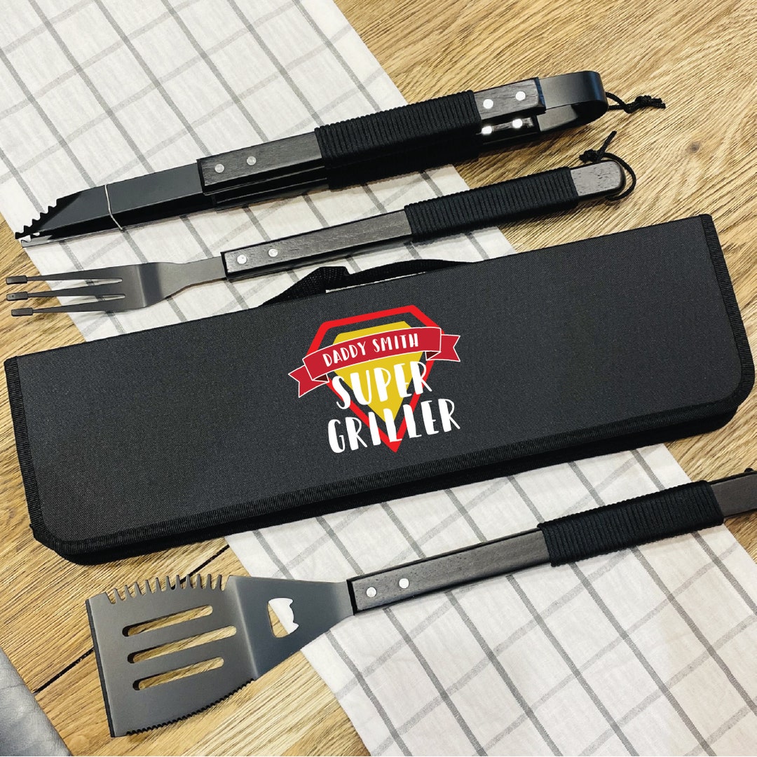 Personalised Super Griller BBQ Tool Set - Etsy
