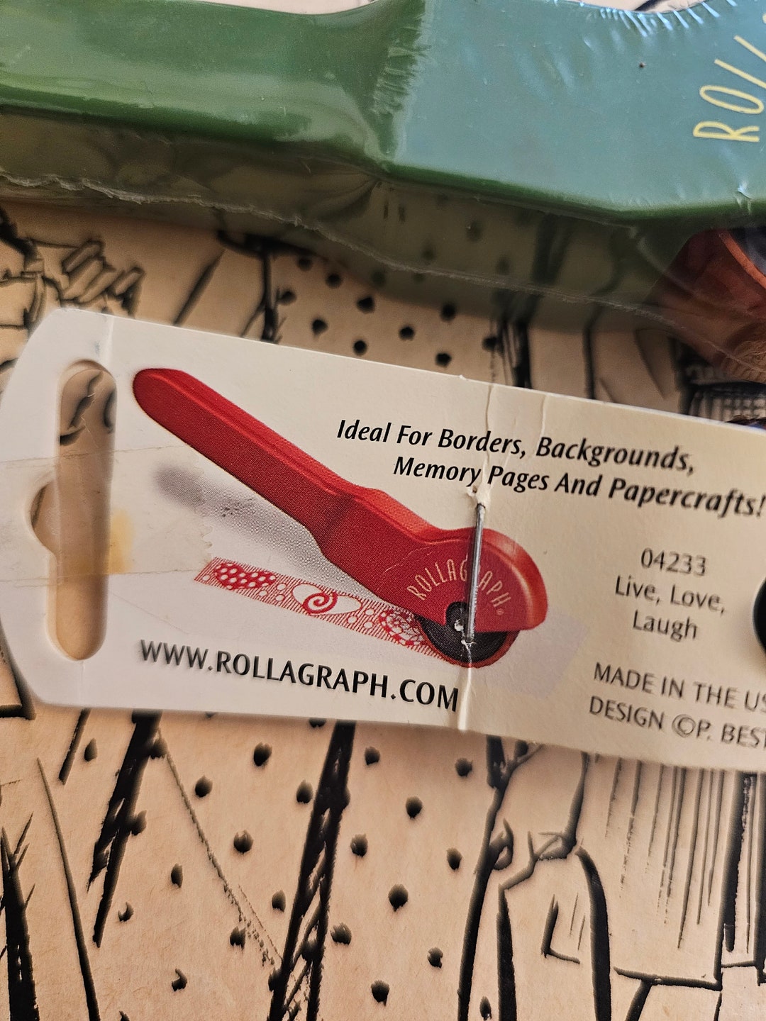 Rollagraph Stockings, Vintage Mini Roller Stamp Wheel, Self-inking ...