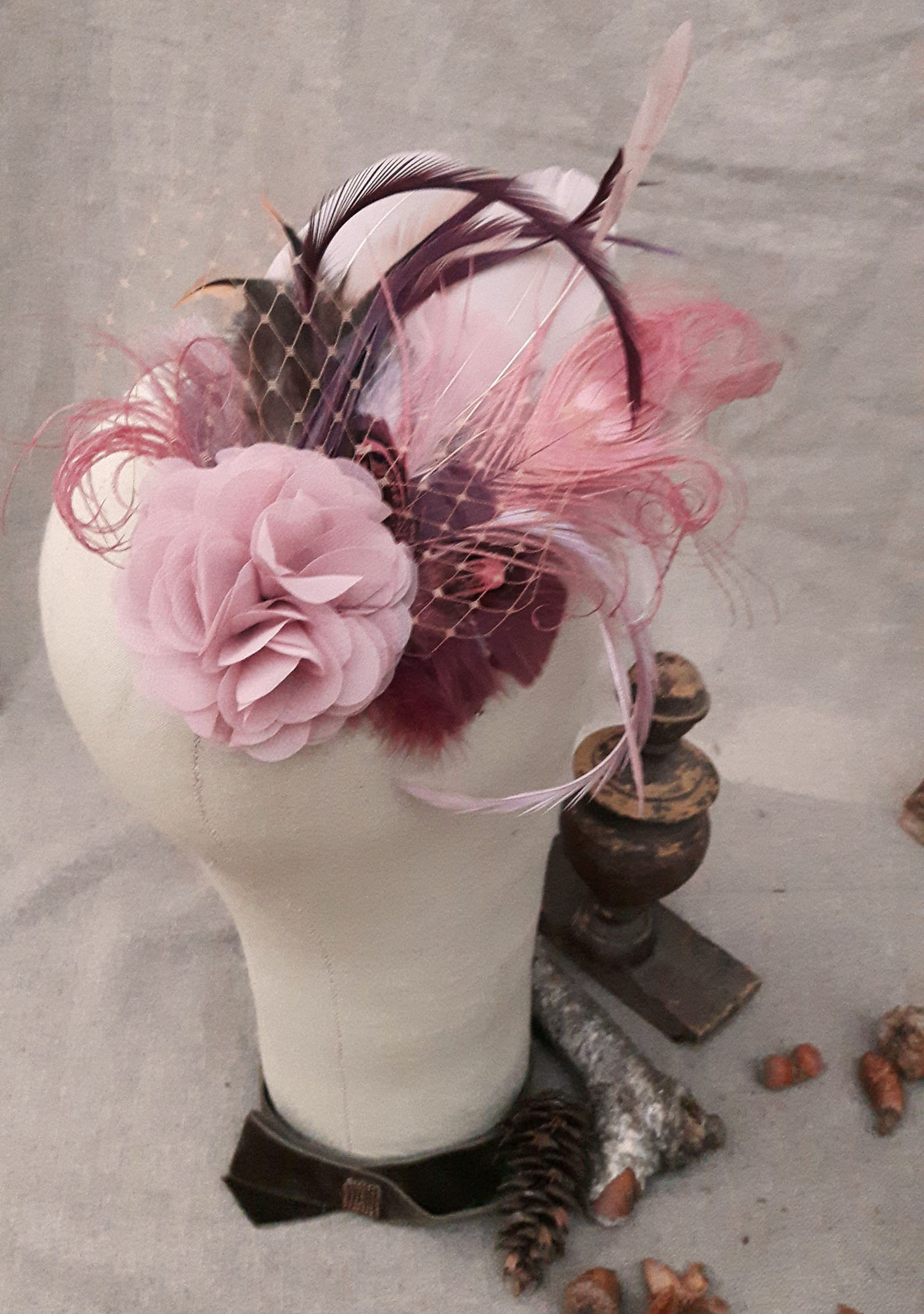 FASCINATOR bridal VINTAGE BRIDE wedding headpiece bridesmaids | Etsy