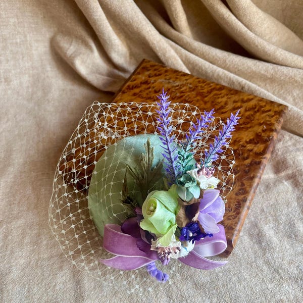 Lavender Fascinator - Etsy