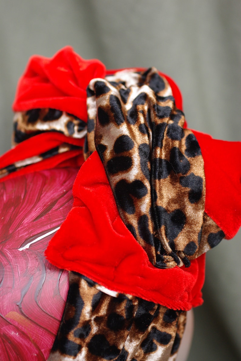 Großstadtkatze: LEO & MOHN ROT Samt Turban Haarband 30er 40er - Etsy.de