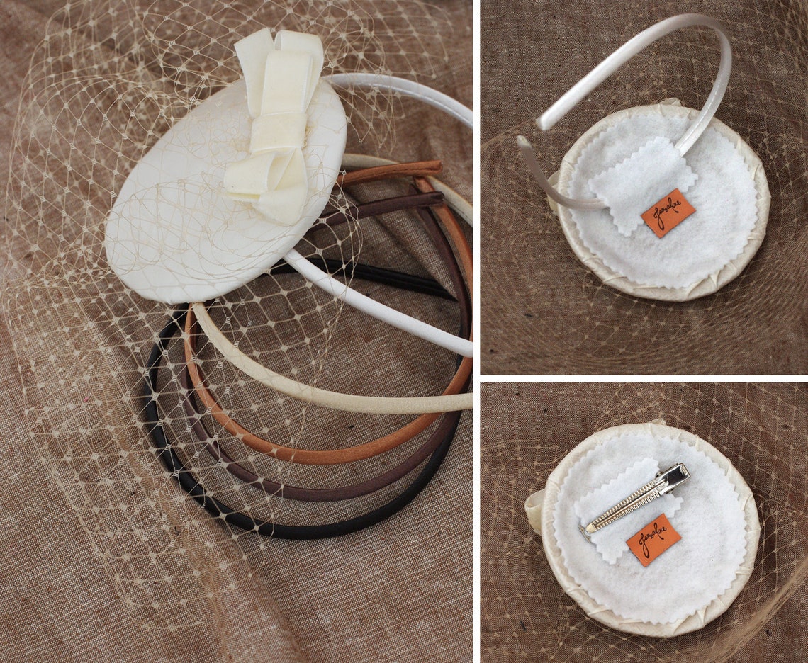 Tartan Fascinator. Pillbox Bow & Optional Veil. Scottish Wool Vintage ...