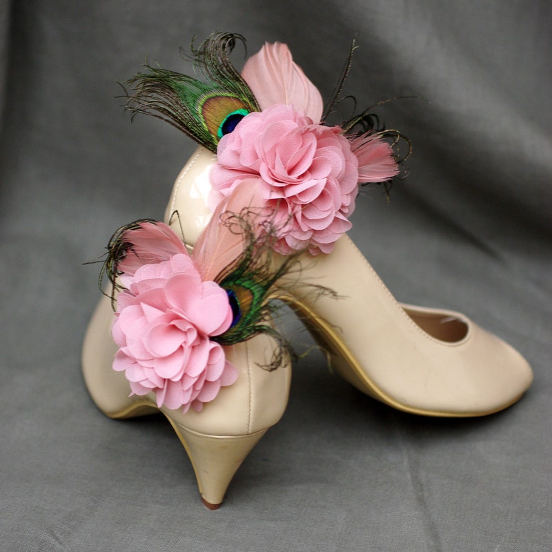 Peacock Shoe Clips - Etsy