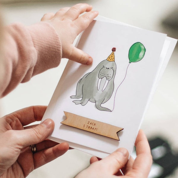 Walrus Card - Etsy