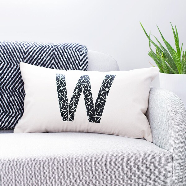 Initial Cushion - Etsy