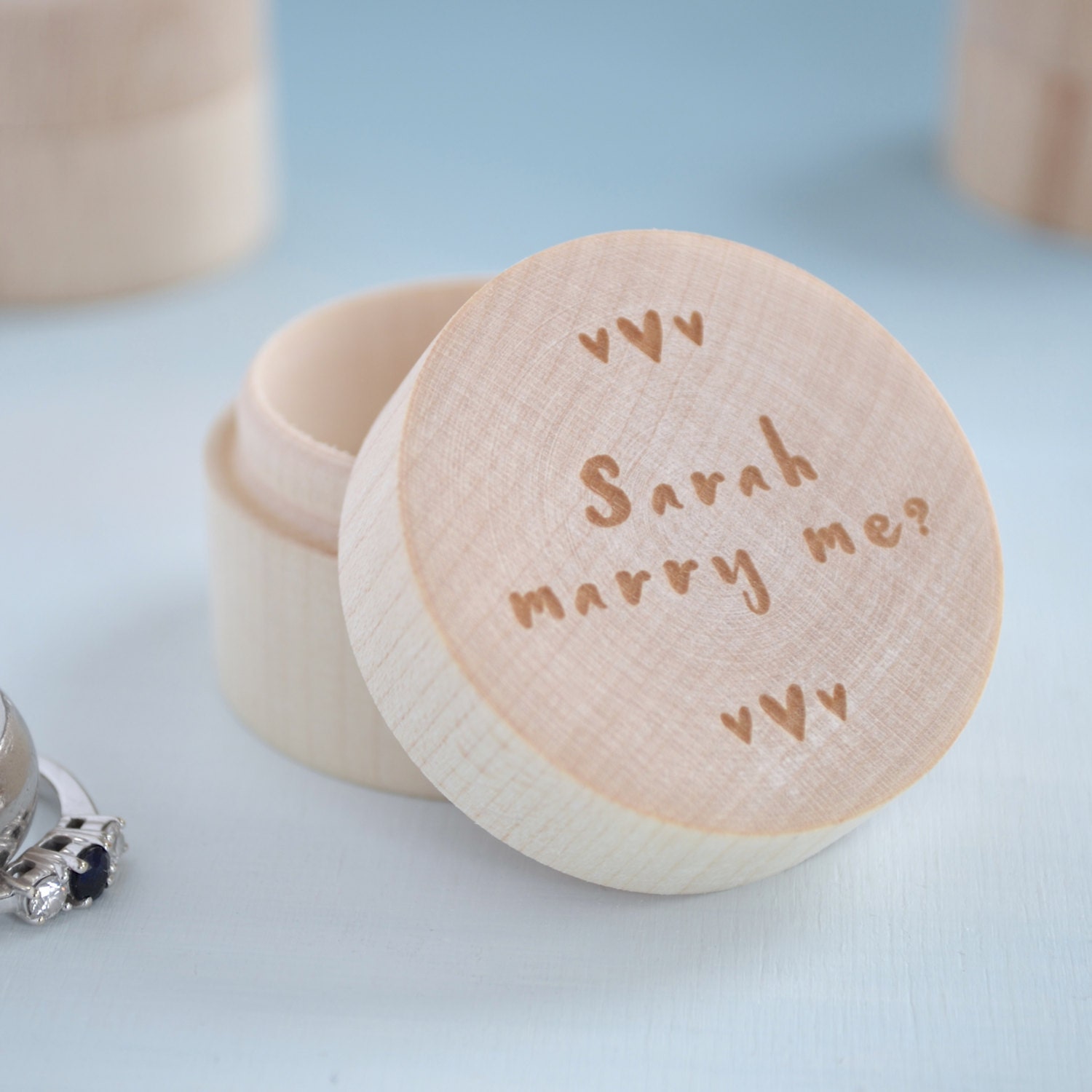 Personalised Proposal Ring Box Engagement Ring Box Will - Etsy Personalised Proposal Ring Box Engagement Ring Box Will - Etsy