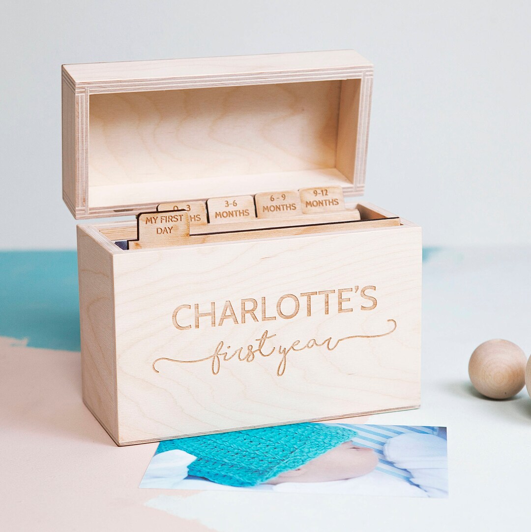 Personalised New Baby Photo Box Baby Memory Keepsake Box - Etsy