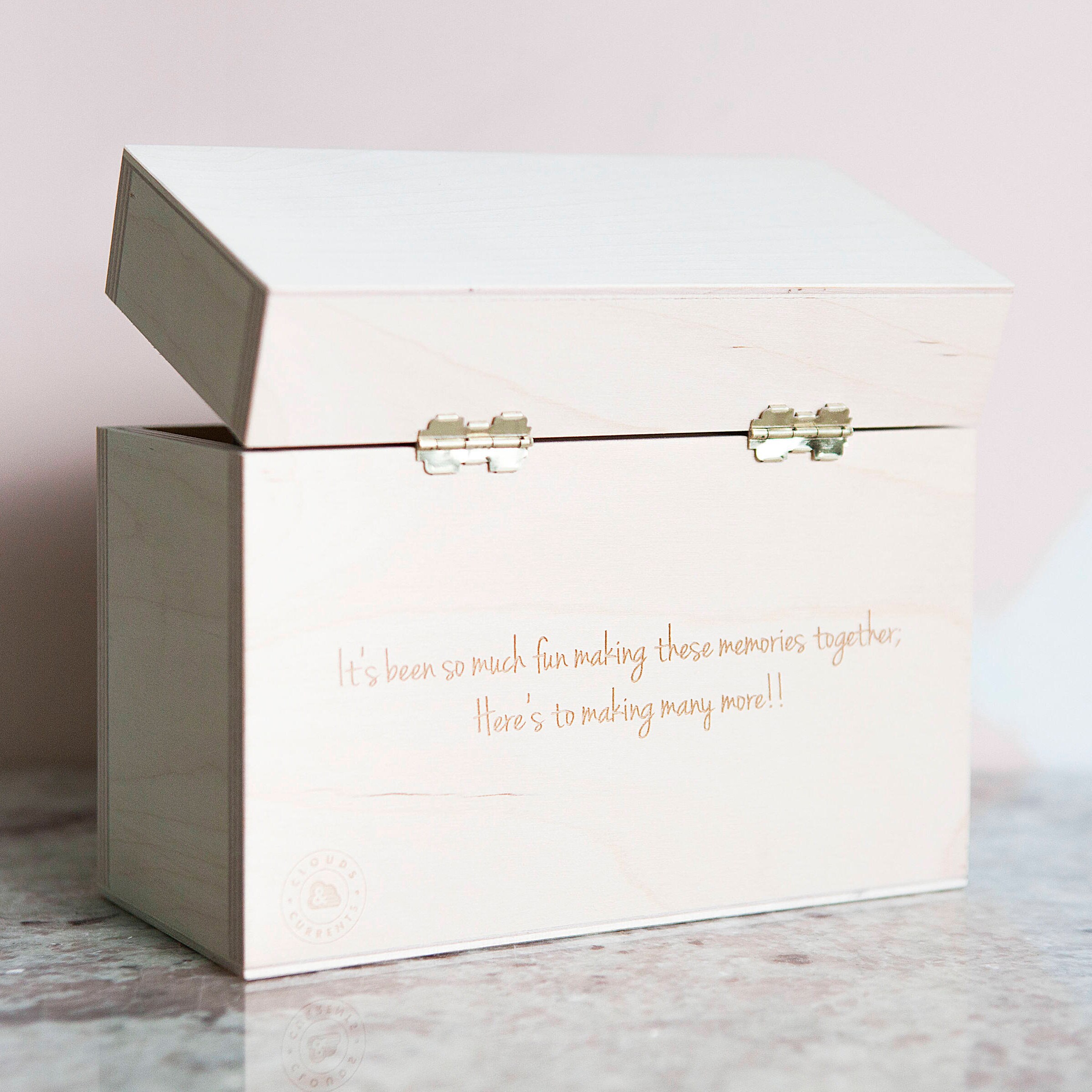 Personalised Couples Anniversary Photo Box Couples Keepsake | Etsy