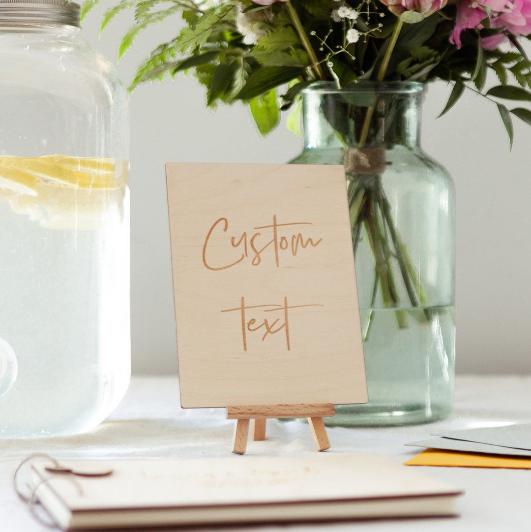 Custom Wood Guest Book Sign Rustic Wedding Decor Card Table Sign Guest ...