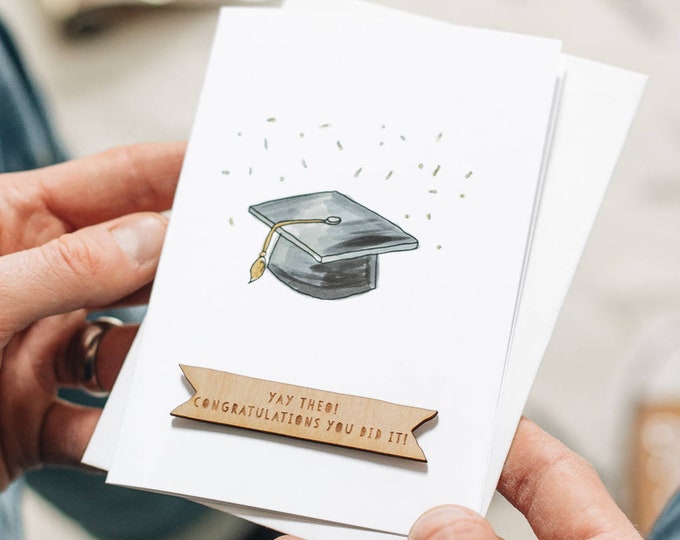 Personalised Graduation Hat Card Graduation Gift Ideas Congratulations ...
