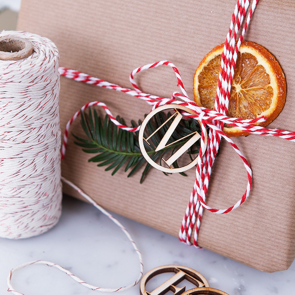 Initial Wooden Gift Tags 5th Anniversary Gift Initial Gift - Etsy