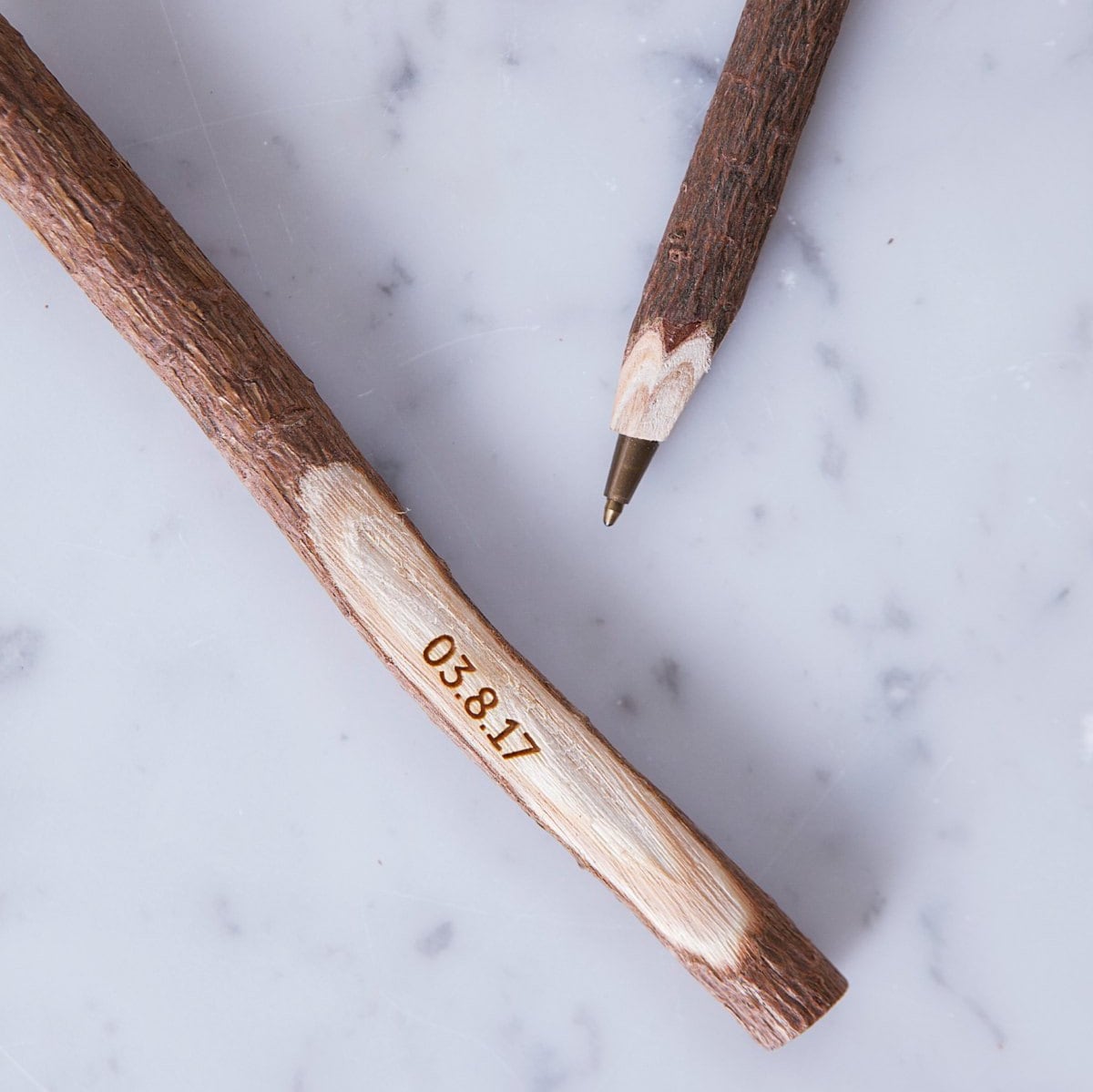 Engraved Twig Ballpoint Pen Wedding Signing Pen Pen for | Etsy